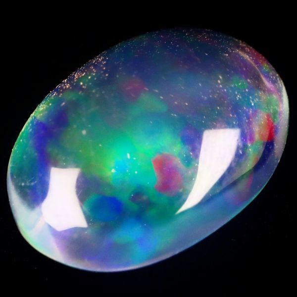 【やや傷や汚れあり】1.780ct 天然ウォーターオパール メキシコ 高品質 遊色抜群＜裸石 ルース オパール Water opal mexican 宝石 jewelry ナチュラル ...