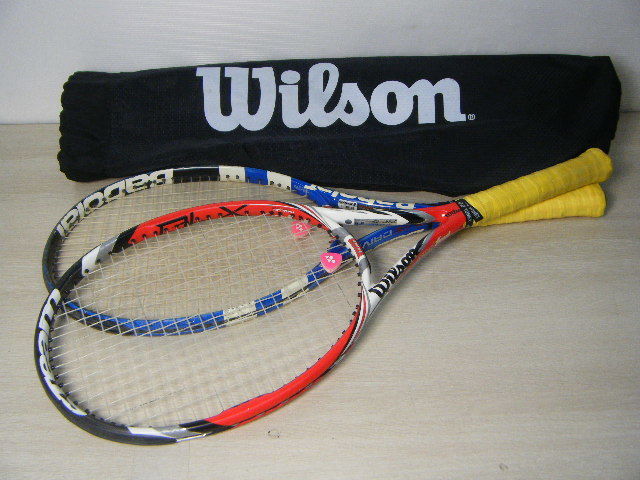 【やや傷や汚れあり】3よ17 テニスラケット 2本 Wilson ウィルソン Steam100/Babolat バボラ PURE DRIVE の落札情報詳細 - ヤフオク落札価格検索 オークフリー