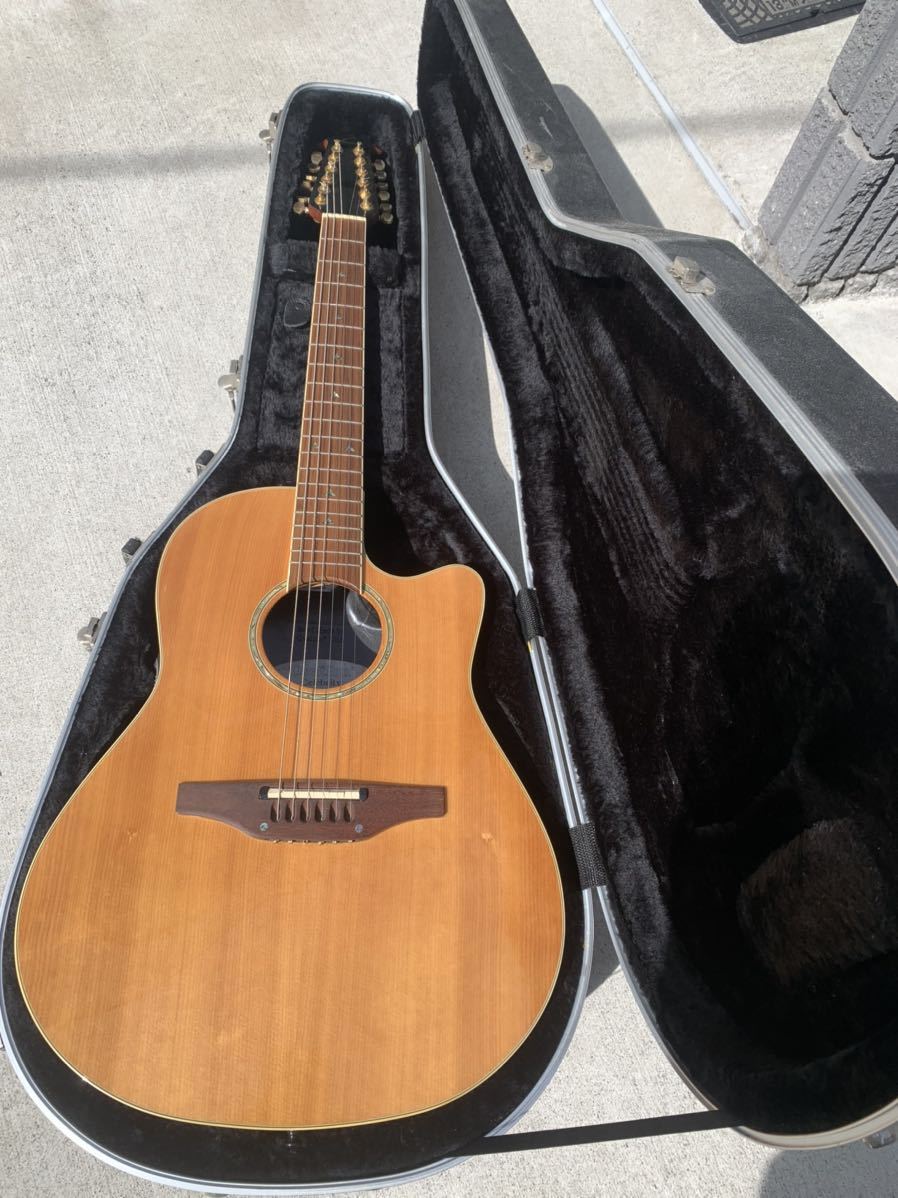 【やや傷や汚れあり】動作品 Ovation/オベーション Celebrity Deluxe CS247 エレアコギター ソフトケース付き R尼 ...