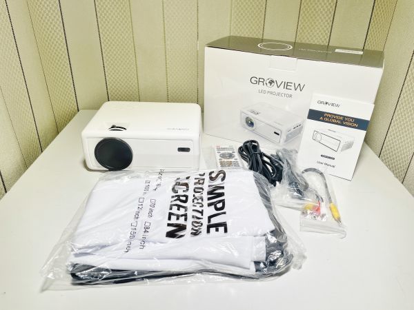 【目立った傷や汚れなし】GROVIEW G210 美品 付属品有 スクリーン付 プロジェクターの落札情報詳細 - Yahoo!オークション落札 ...