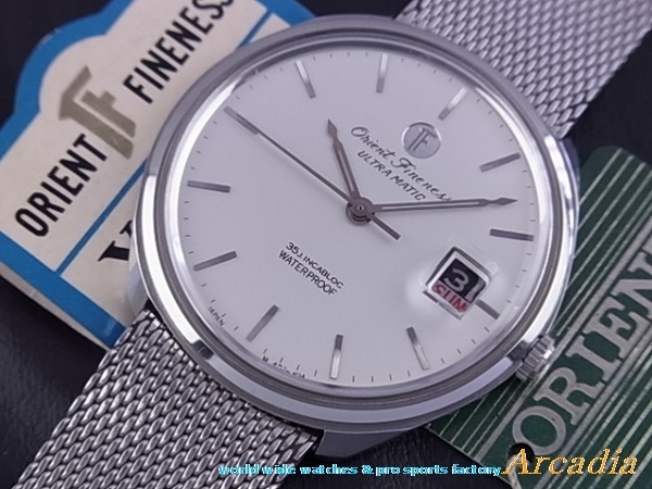 【未使用に近い】 デッド極稀少 1967年ORIENT製国産自動巻初世界最薄自動巻ORIENT FINENESSオリエントファイネス ...