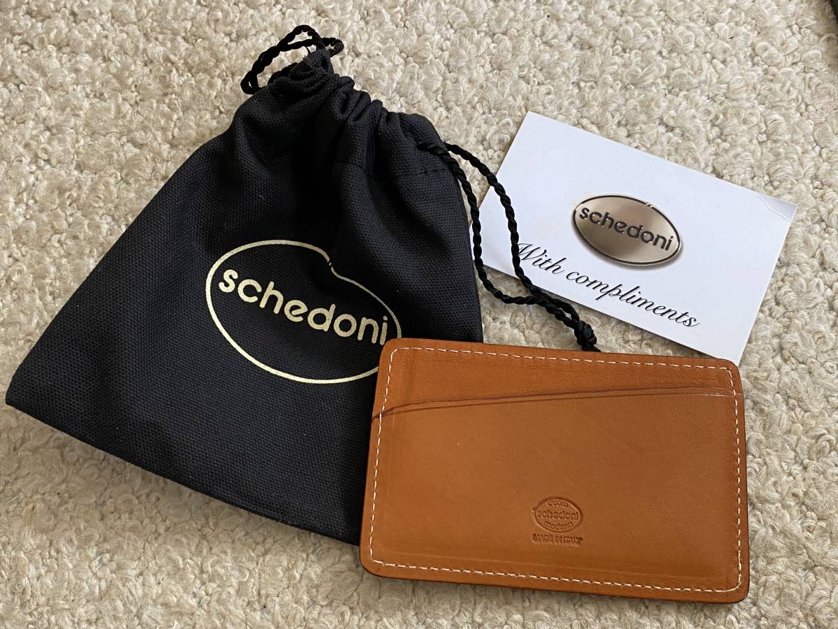 【未使用】イタリア名門レザーブランド！★新品【schedoni】MADE IN ITALY 本革製カードケース（保存袋付き）★の落札情報詳細 ...
