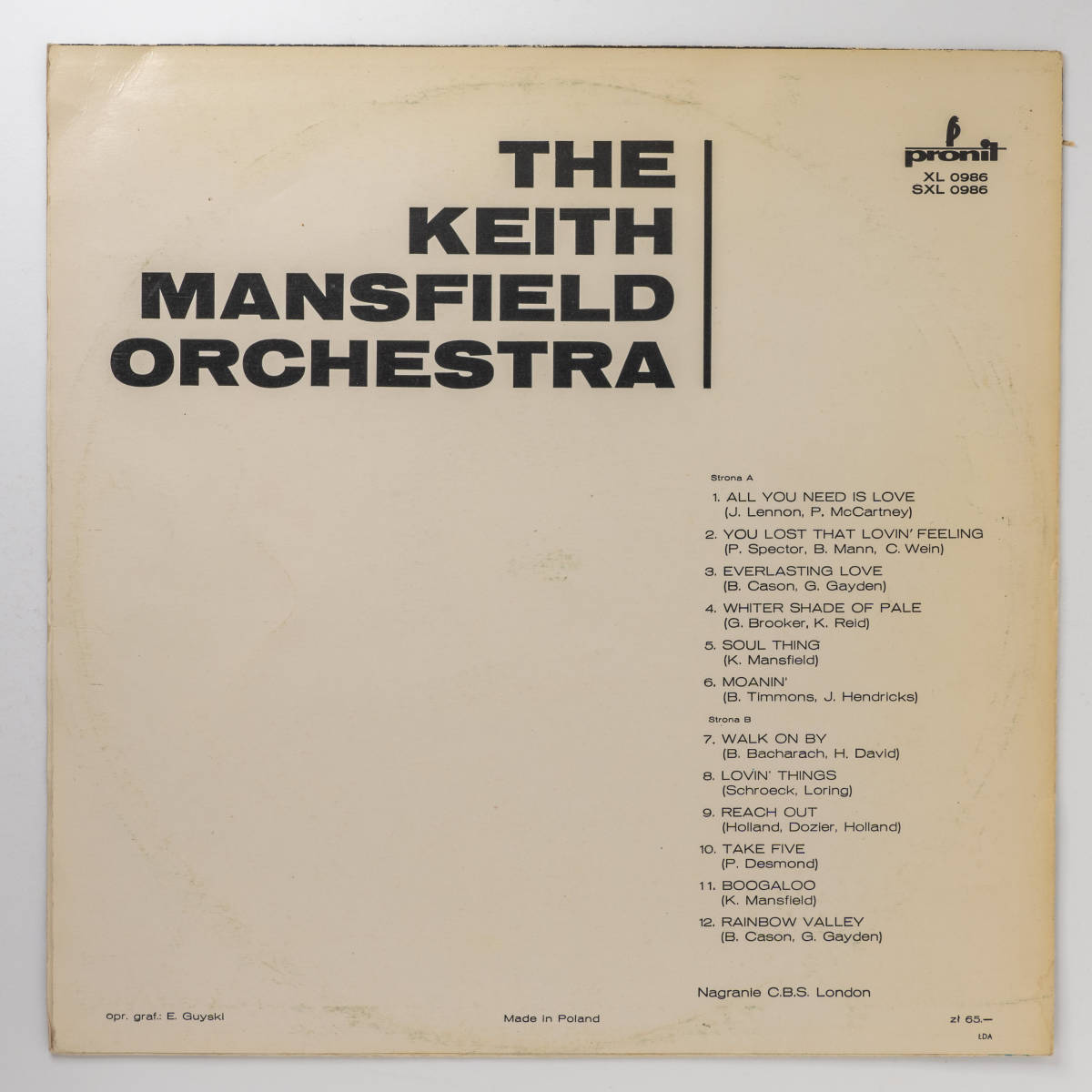 【目立った傷や汚れなし】The Keith Mansfield Orchestra - S/T の落札情報詳細| ヤフオク落札価格情報 オークフリー