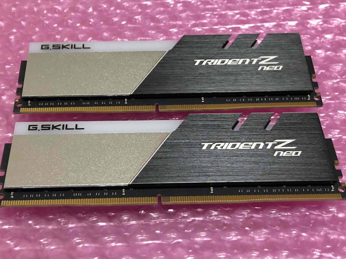 【やや傷や汚れあり】G.SKILL TRIDENT Z NEO F4-3600C16D-32GTZNC 16GBx2枚 計32GB 中古品 ...
