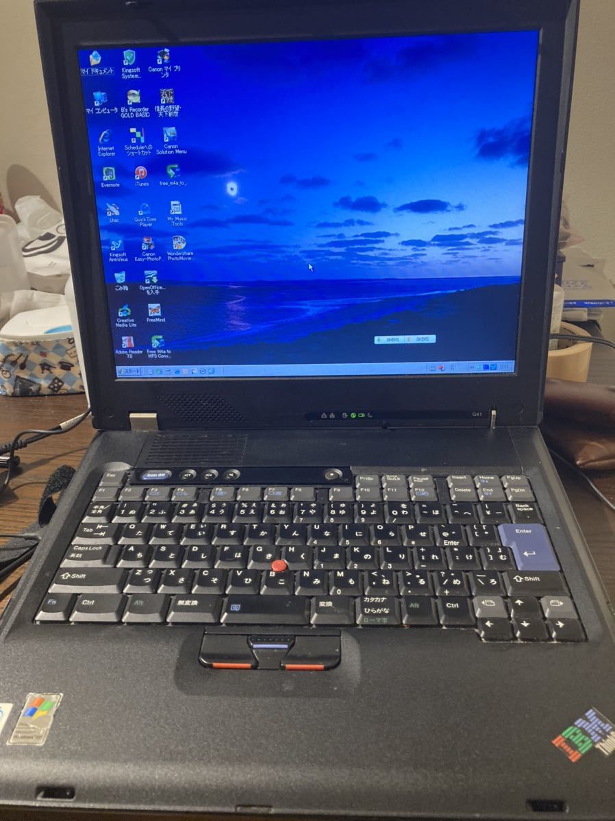 【やや傷や汚れあり】Lenovo ThinkPad G41 2881 R1I winXP-pro CD HDD 30GB メモリ増設の落札情報 ...