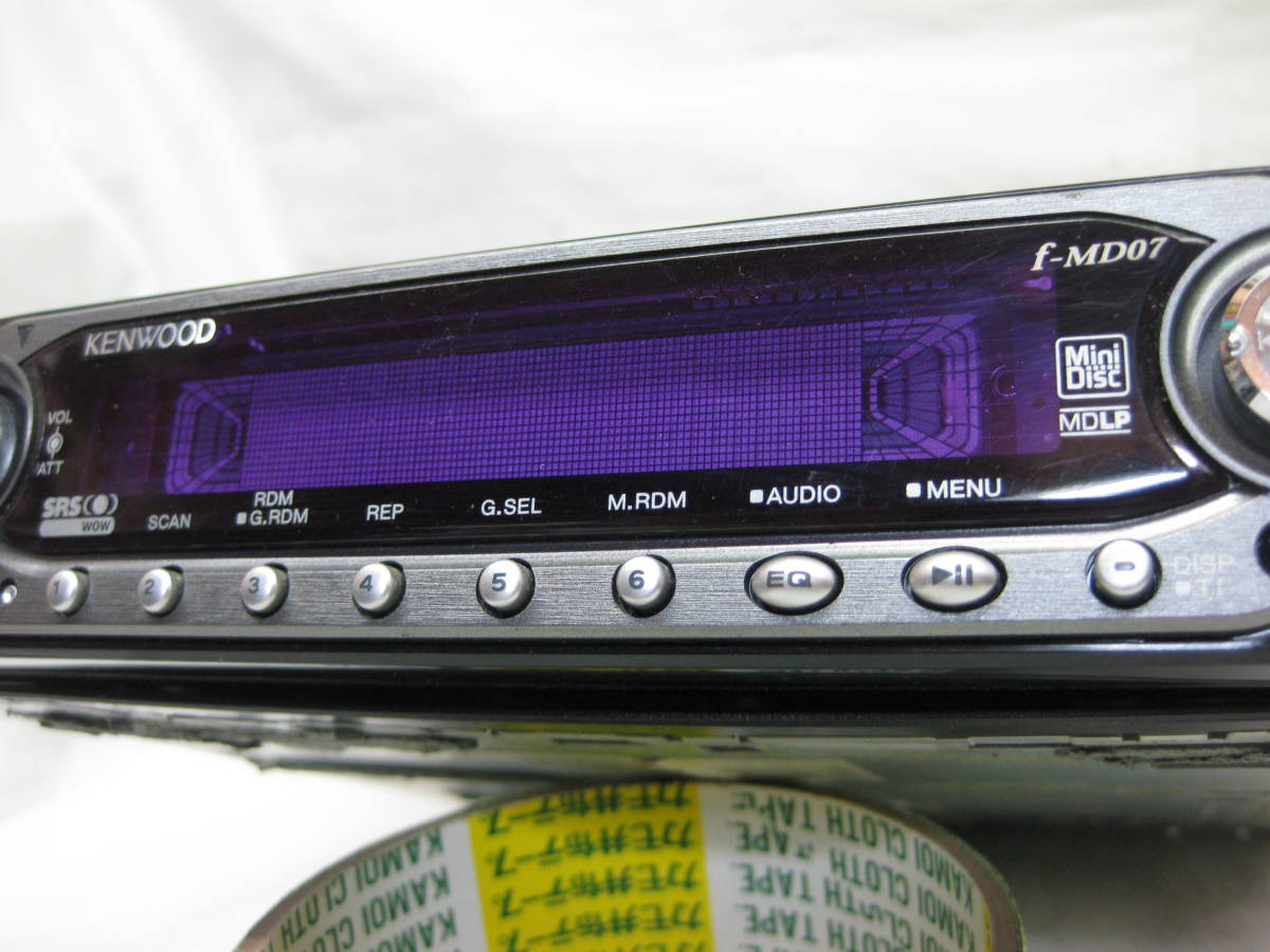 【傷や汚れあり】K-1085 KENWOOD ケンウッド f-MD07 MDLP AUX 1Dサイズ MDデッキ 故障品の落札情報詳細 ...