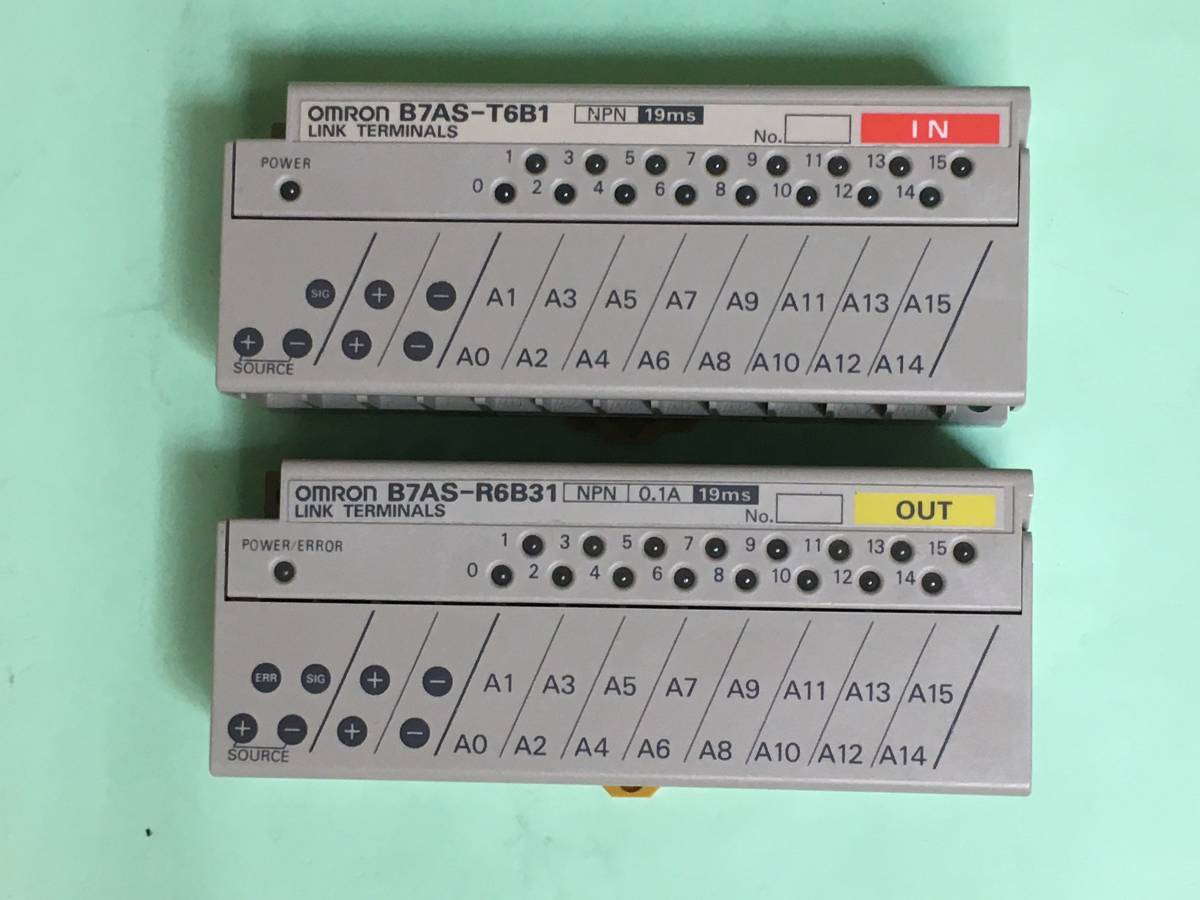 【やや傷や汚れあり】送料込 OMRON リンクターミナルB7AS-T6B1(入力)とB7AS-R6B31のセット品(ジャンク)の落札情報詳細 ...