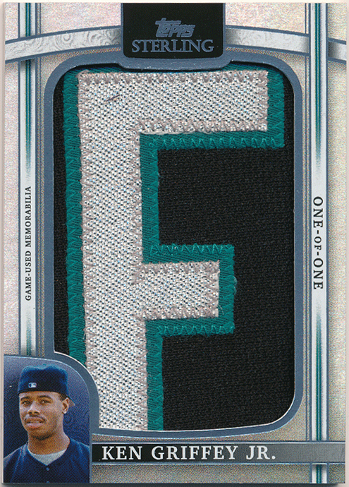 【目立った傷や汚れなし】Ken Griffey Jr. MLB 2022 Topps Sterling Jersey Letter Patch ...