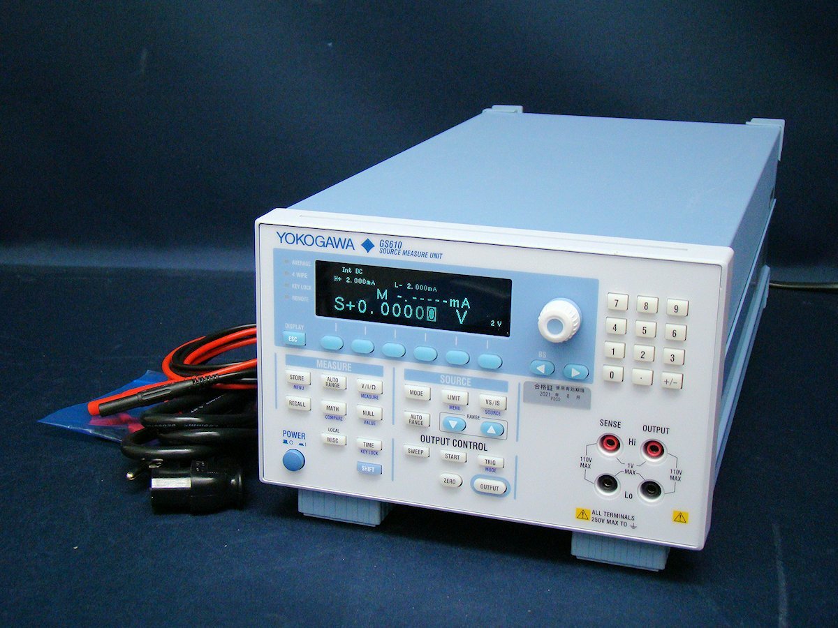 【目立った傷や汚れなし】yokogawa 横河 GS610 DC/直流安定化電源 直流電圧/電流源 ソースメジャーユニット 5.5桁 110V 3A 中古の落札情報詳細 - Yahoo ...