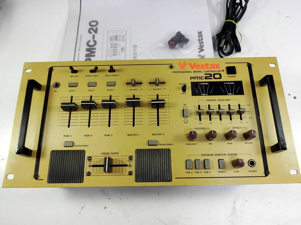 【傷や汚れあり】Vestax PMC20 メンテ済 ヴィンテージDJミキサー made in japanの落札情報詳細 - ヤフオク落札価格検索 オークフリー