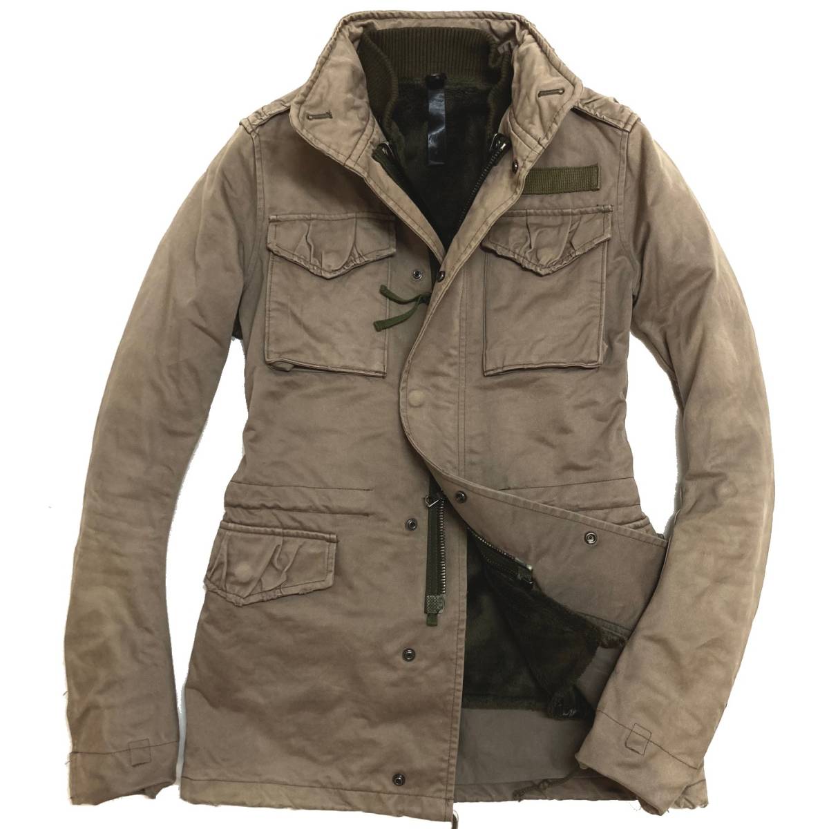 【やや傷や汚れあり】定価10万 wjk M66 destroy cotton twill for inner Sサイズ ライナー付デストロイコットンツイルミリタリージャケット akm ジュン ...