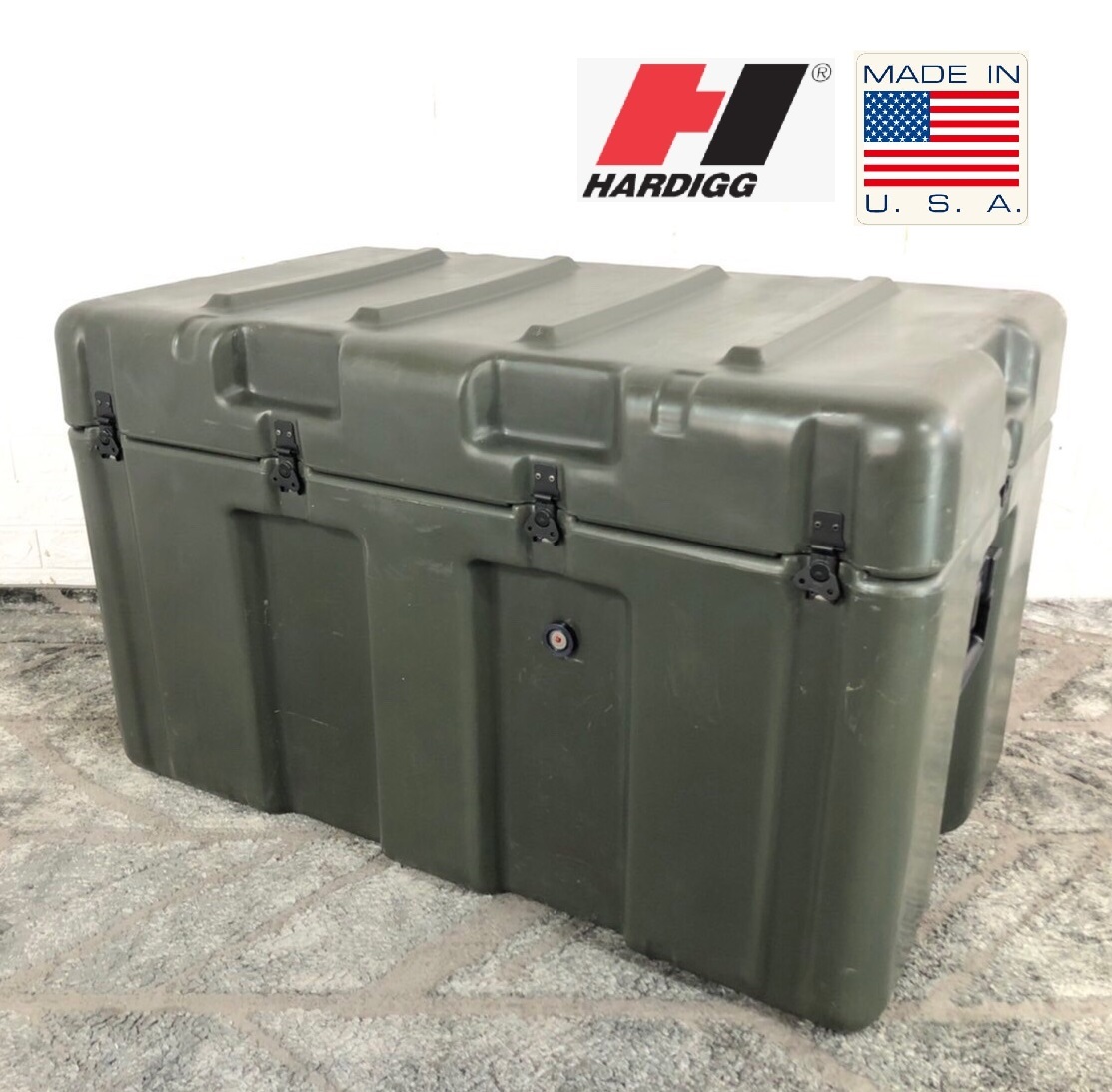【傷や汚れあり】 アメリカ製 PELICAN Hardigg ボックス ハーディッグ ハードケース 工具箱 道具箱 ミリタリー ガーデン 米軍 ...