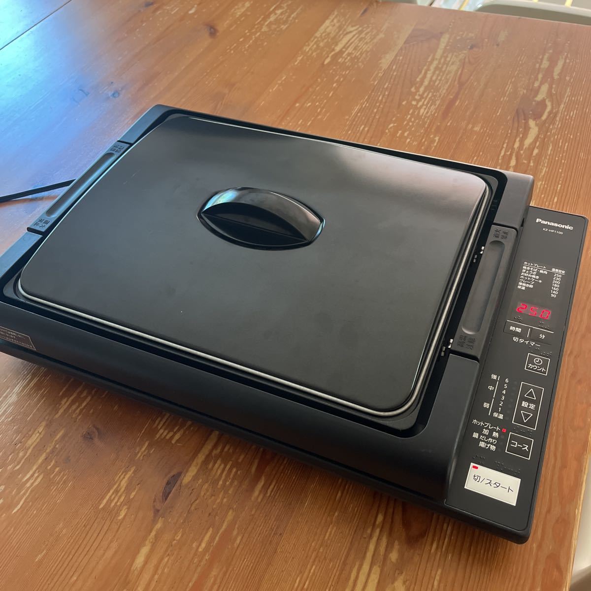 【やや傷や汚れあり】 IHホットプレート Panasonic KZ−HP1100 の落札情報詳細 - ヤフオク落札価格検索 オークフリー