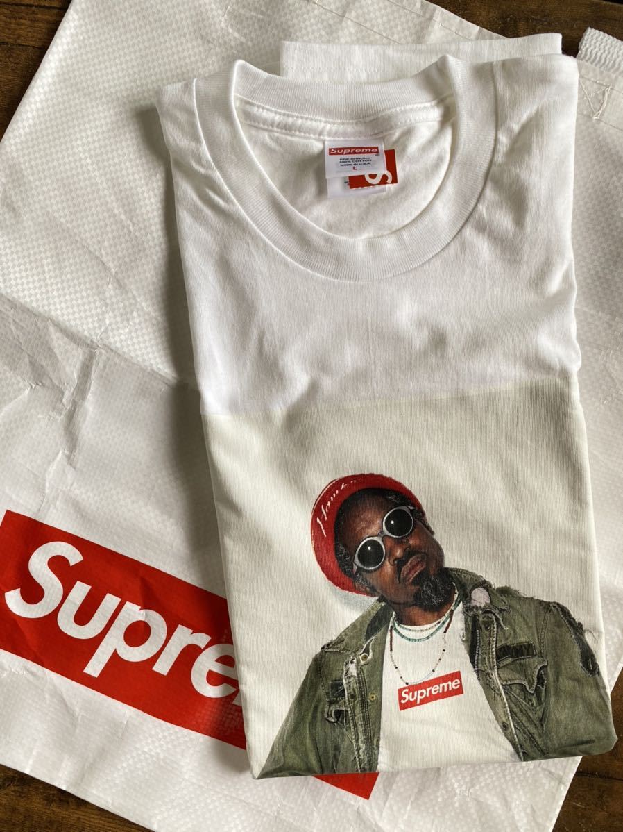 【未使用】送料込 シュプリーム大阪店購入Supreme Andr 3000 Tee White アンドレ Tシャツ Lサイズ ホワイト 白 新品未使用赤タグ付き の落札情報詳細| ヤフオク落札 ...