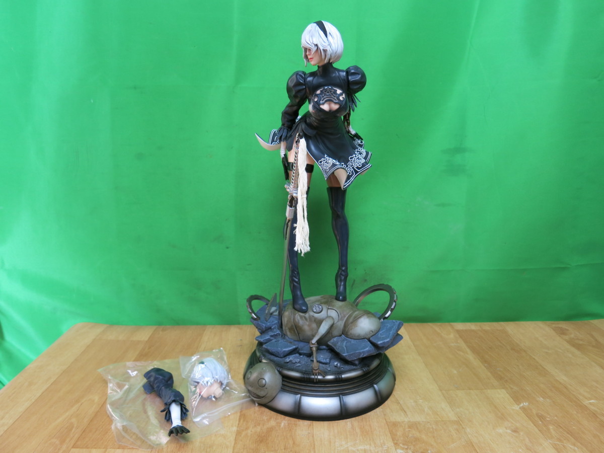 【やや傷や汚れあり】☆MOONLIGHT STUDIO NieR:Automata 2B 1/4 スケール ハイクオリティ フィギュア ニーア ...
