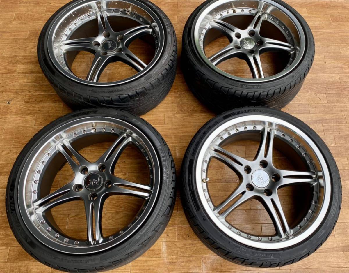 絶版! MKモータースポーツ MK-1 Motorsport 9.5j+5 11j+21 120-5h ブリヂストングリッドⅡ 245/40 ...