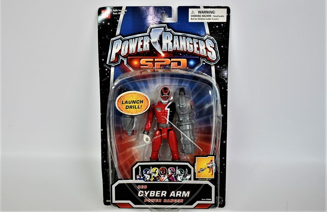 【やや傷や汚れあり】DH9-35【現状品】未開封品 パワーレンジャー Power Rangers SPD RED CYBER ARM ...