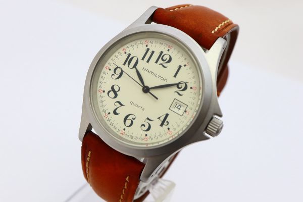 【目立った傷や汚れなし】★本体良品 1円 HAMILTON ハミルトン 9821 QZ 動作品 KN0864T（EE 12）の落札情報詳細 ...