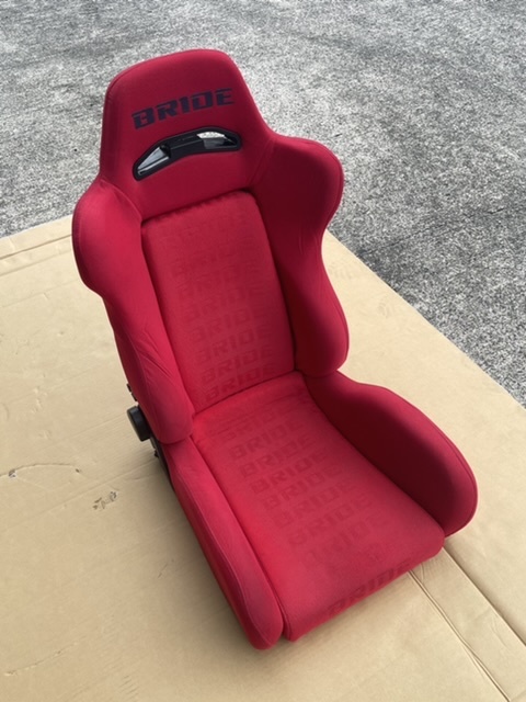 【未使用】BRIDE BRIX ☆美品 レッド セミバケットシート ブリッド ブリックス シルビア 180SX スカイライン S13 S14 S15 R32 R33 R34 JXZ100 ...