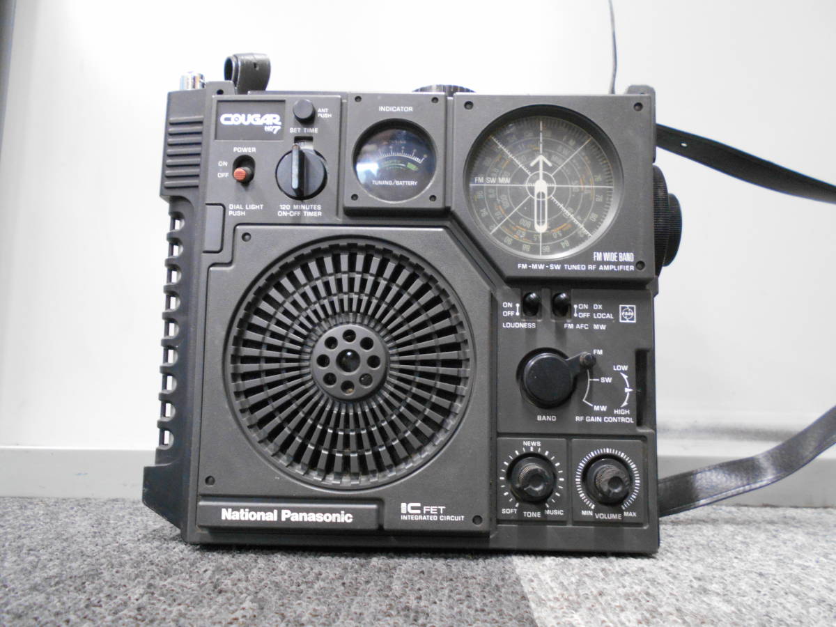 【全体的に状態が悪い】National Panasonic クーガno.7 RF-877 FM/AM-3BANND ラジオ アンティーク BLLラジオ 通電・動作未確認 ジャンク品の落札情報 ...