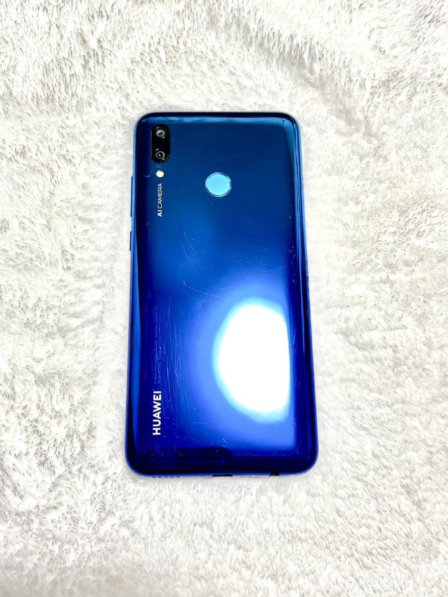 【目立った傷や汚れなし】HUAWEI nova lite 3 オーロラブルー POT-LX2J Android 9.0 128GB 4GB ...