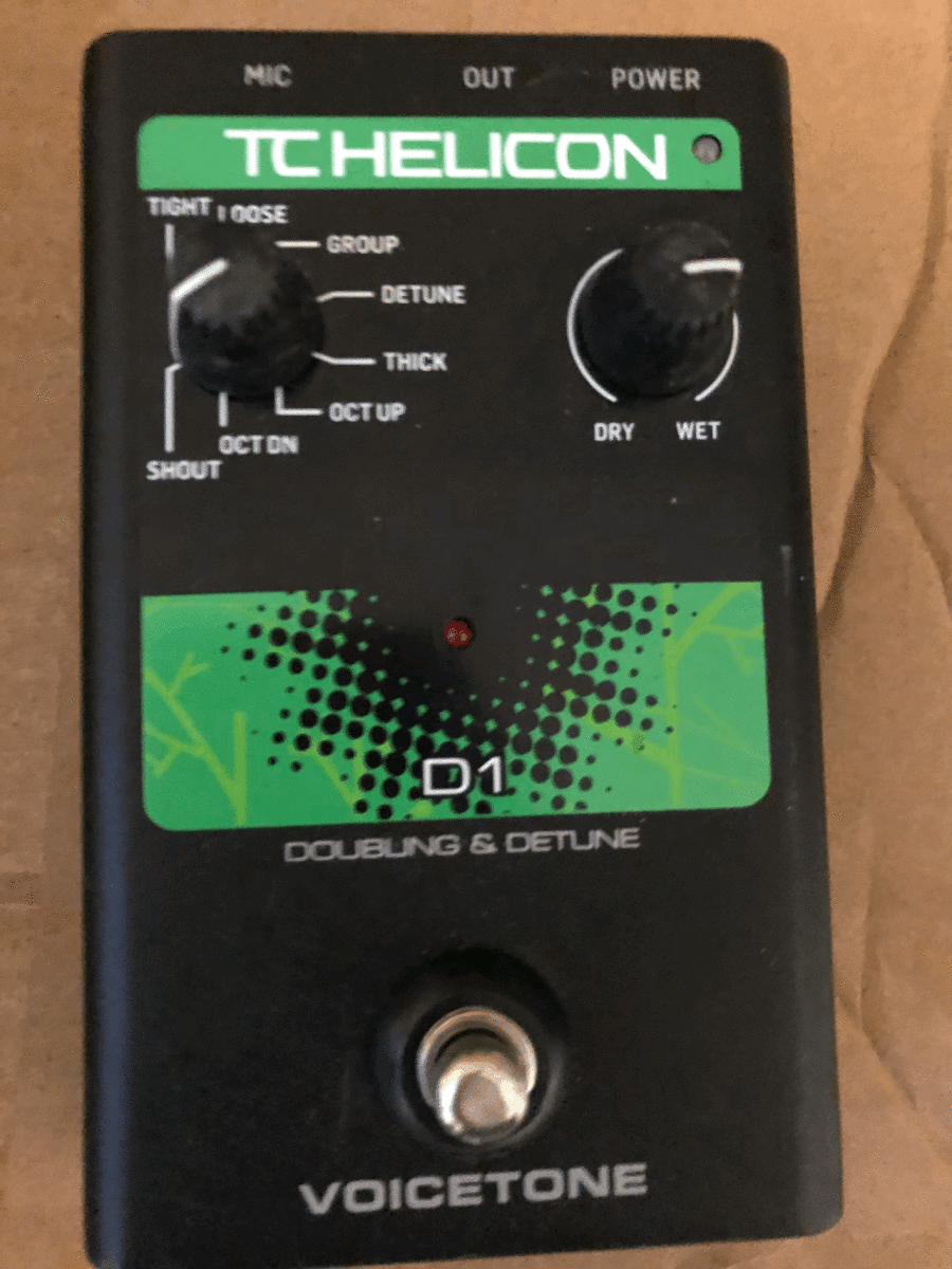 【目立った傷や汚れなし】TC HELICON ティーシーヘリコン VoiceTone D1 ボーカル用エフェクター ダブリング ディチューンの ...