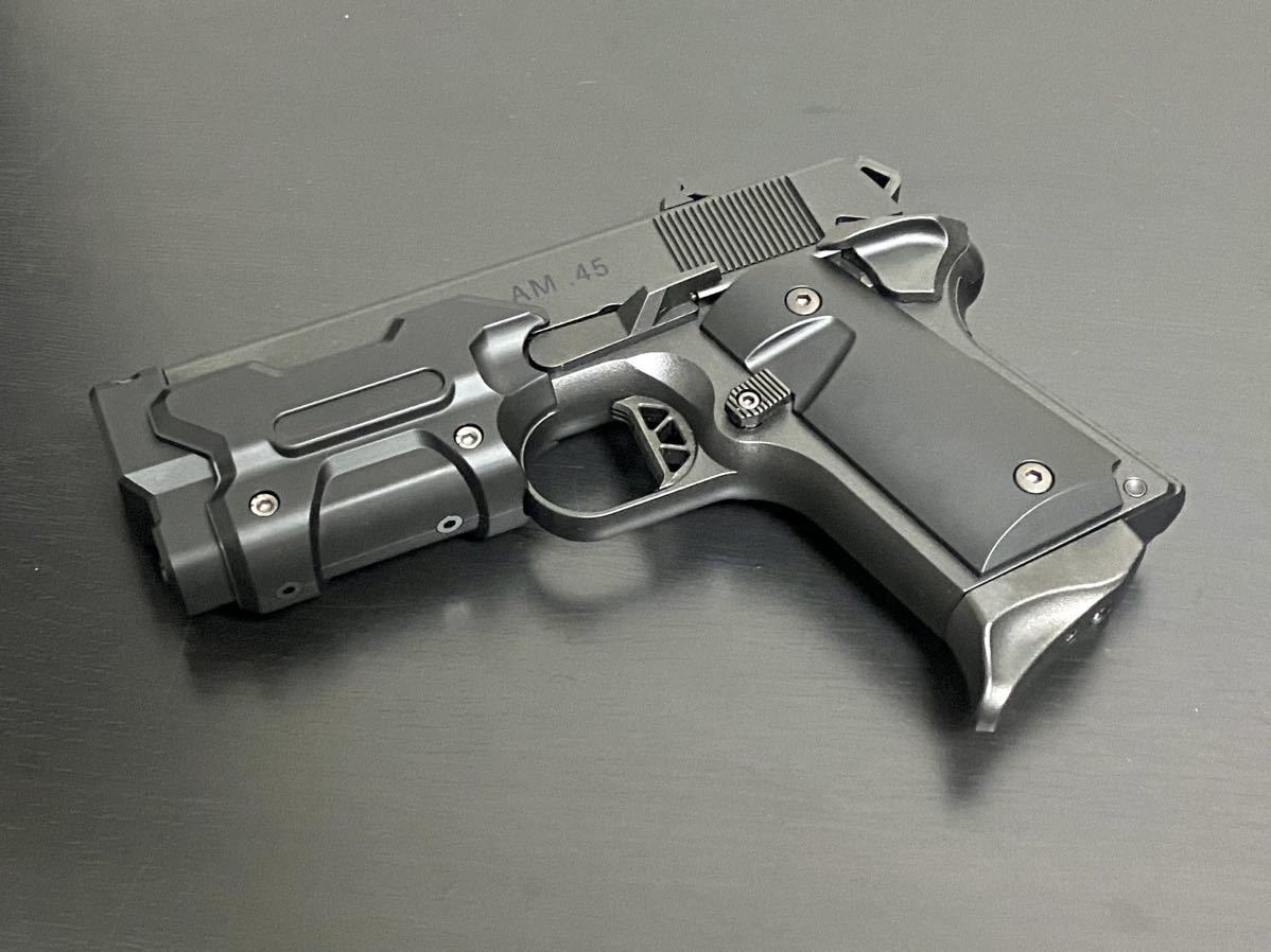 【目立った傷や汚れなし】中古美品★東京マルイ ガンゲイル・オンライン×東京マルイ 公式コラボモデル AM.45 ブラックモデル ガスブロー ...