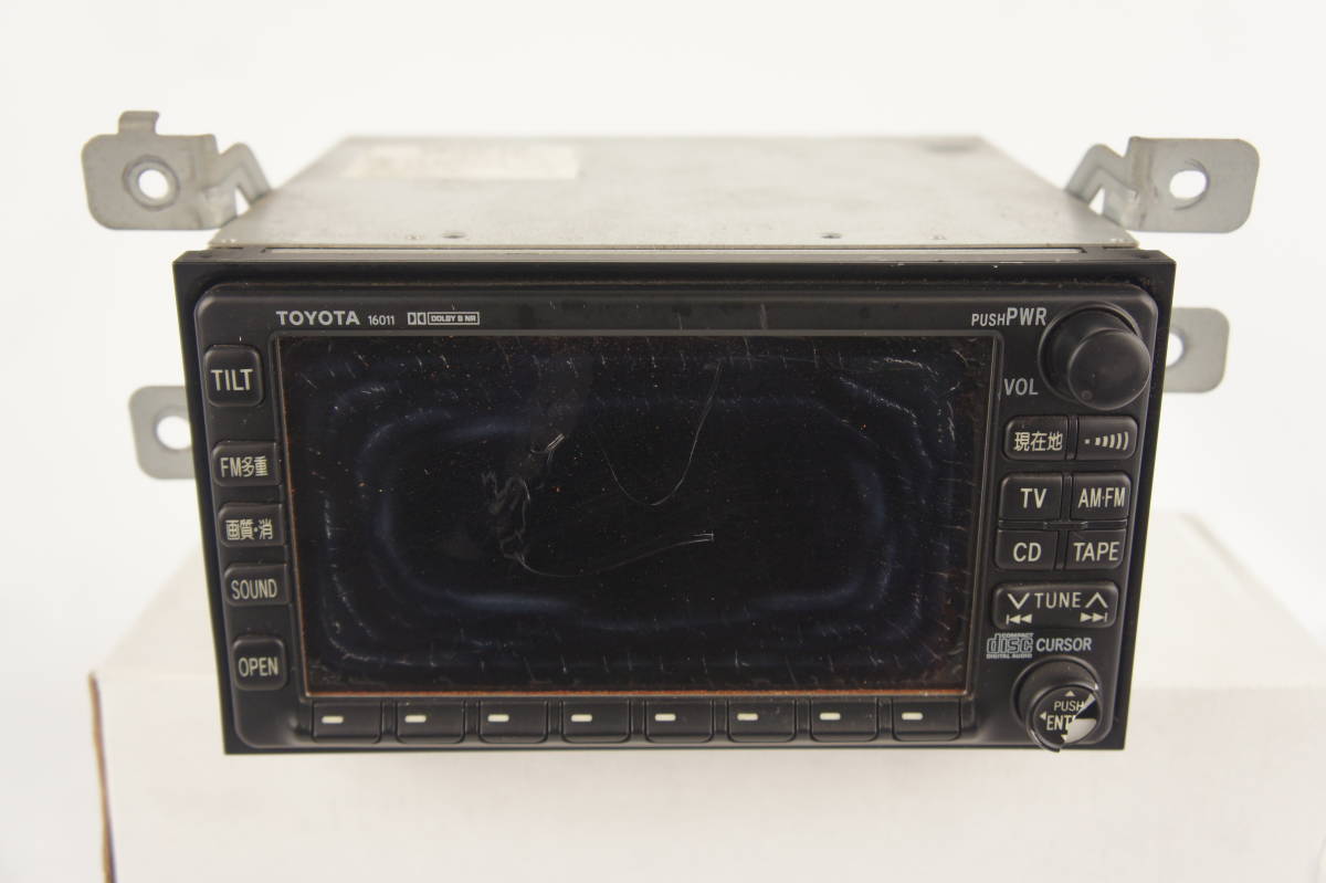 【傷や汚れあり】カーナビ 86120-28280 トヨタ純正 カセット CD AM FM オーディオ ナビユニット 2DIN @481dの落札 ...