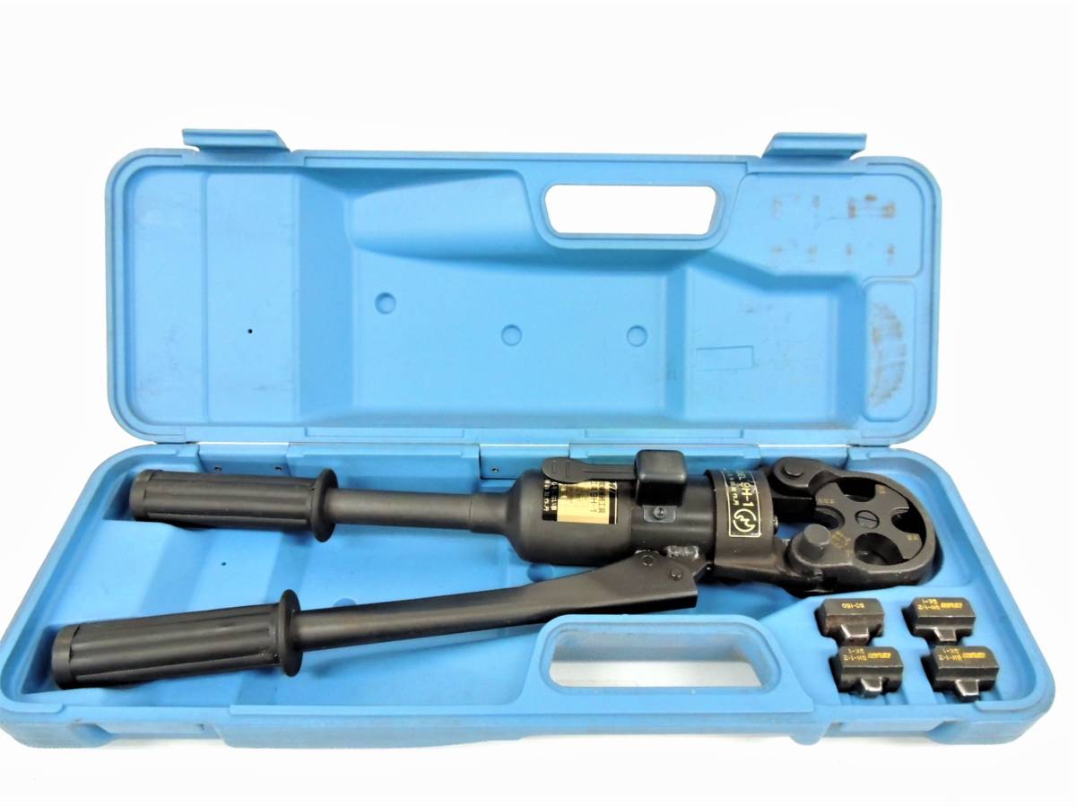 【やや傷や汚れあり】泉精器 / IZUMI / 手動油圧式圧着工具 / 9H-1 / 屋内配線用電線接続工具 / 手動圧着式 管100408の ...