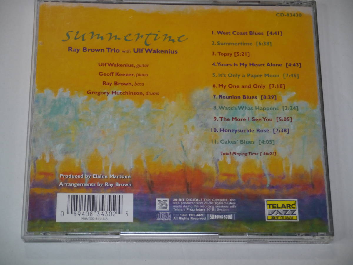 【やや傷や汚れあり】【廃盤！】 RAY BROWN TRIO with ULF WAKENIUS （レイ・ブラウン・トリオ with ウルフ ...