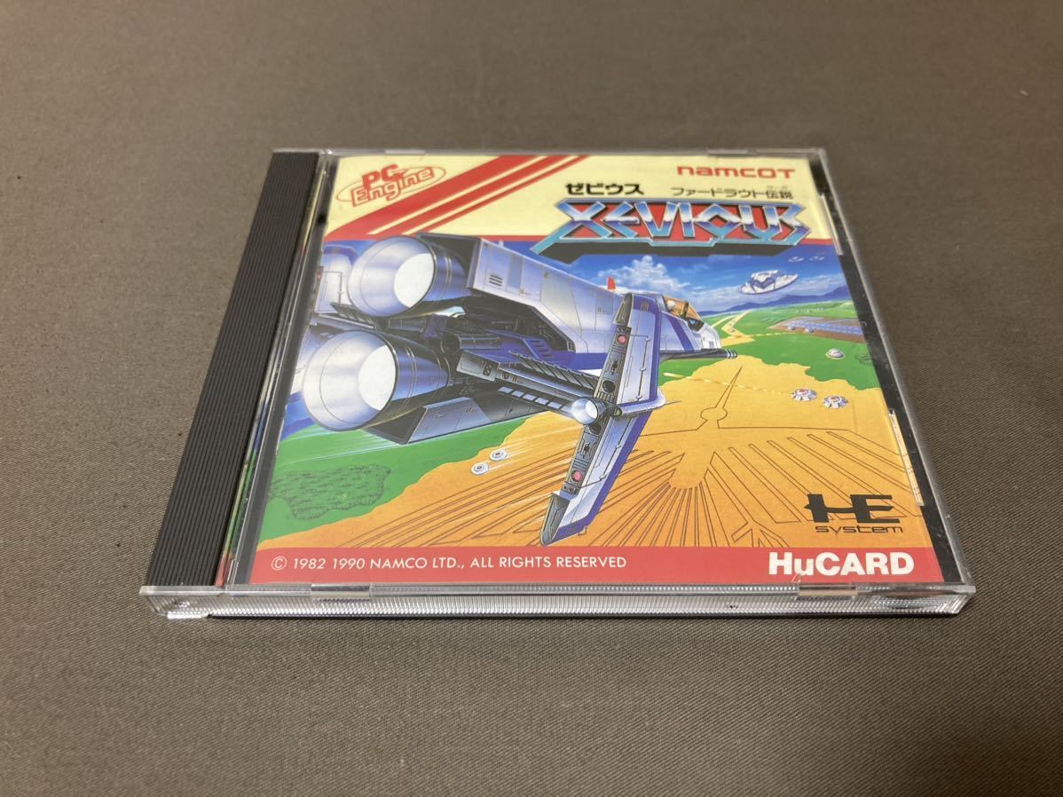 【傷や汚れあり】NAMCOT ナムコ PCE HuCARD ゼビウス ファードラウト伝説 XEVIOUS FARDRAUT SAGA ケース ...