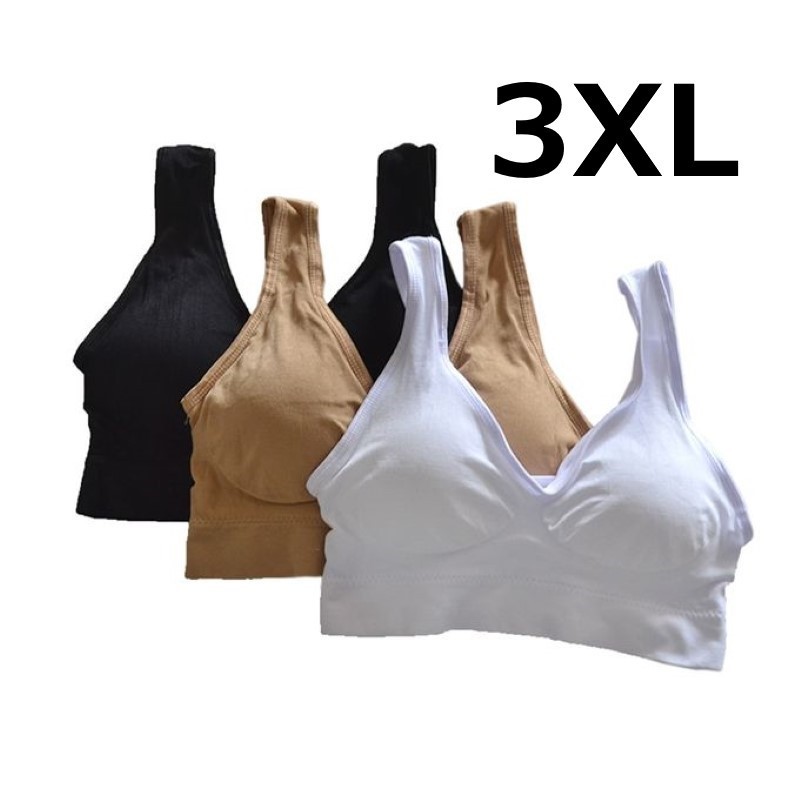 【未使用】ジニエブラ ベーシックカラー 3XL(XXXL） 3枚セット スポーツブラ ナイトブラ マタニティー 授乳 育乳 インナーウェア genie bra ジニエの落札情報詳細 ...