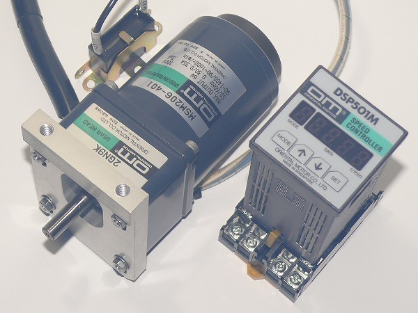 【傷や汚れあり】残数3:オリエンタルモーター AC100V AC スピードコントロールモーター MSM206-401 6W ギアヘッド ...