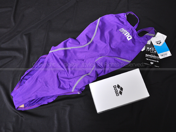 【未使用】K1728-04 新品 箱付 arena アリーナ X-PYTHON2 Xパイソン2 リミック Fina ハイカット競泳水着 ARN-7021W パープルPLSV Lの落札情報詳細 ...