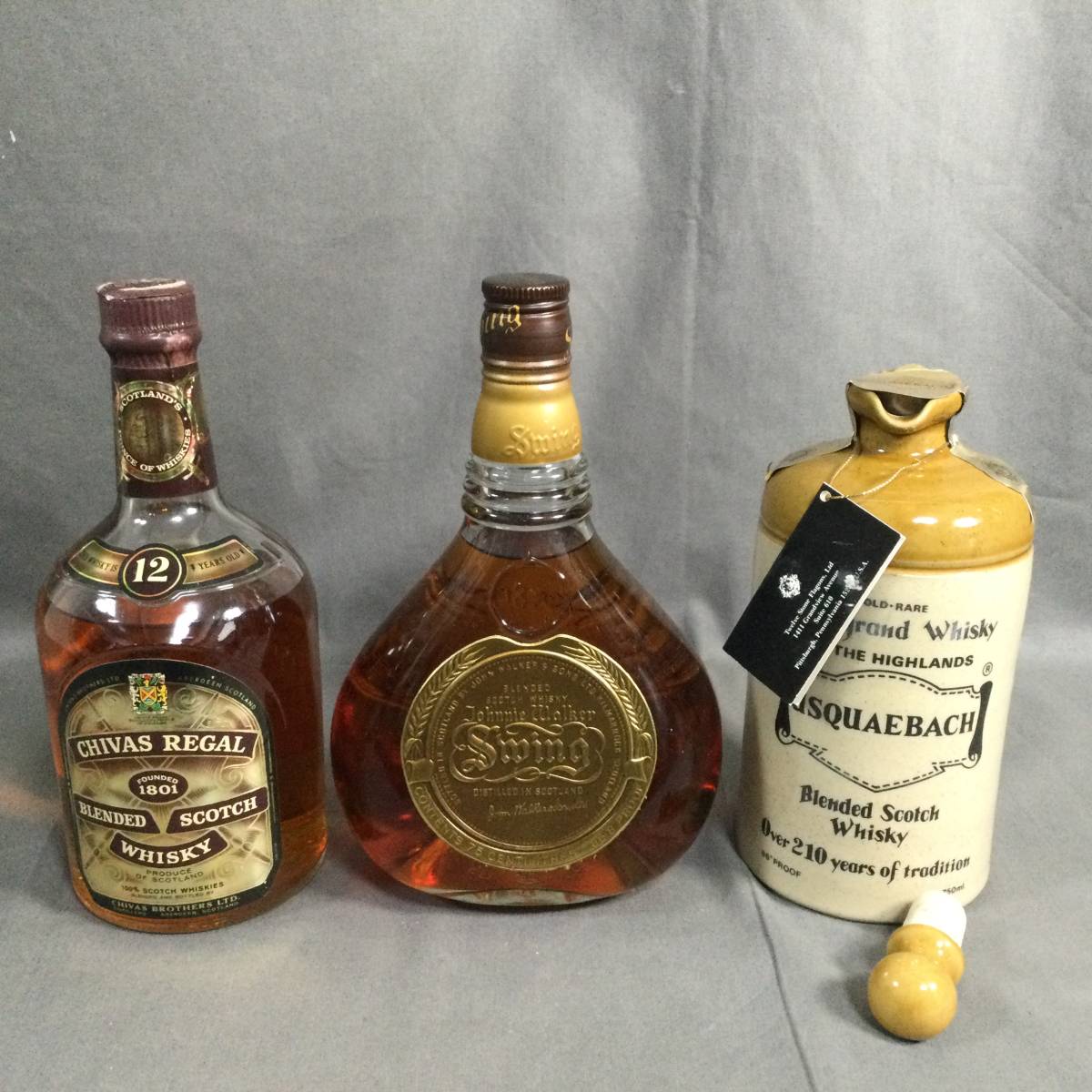 【傷や汚れあり】410/21 215263-4 CHIVAS REGAL Swing USQUAEBACH お酒 スコッチ ウイスキー セット ...