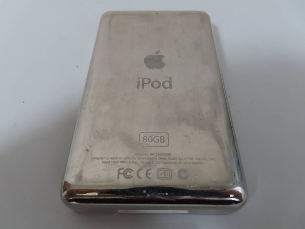 【やや傷や汚れあり】Apple iPod classic A1136 (第 5 世代) 80GB ホワイト MA448LLの落札情報詳細 ...