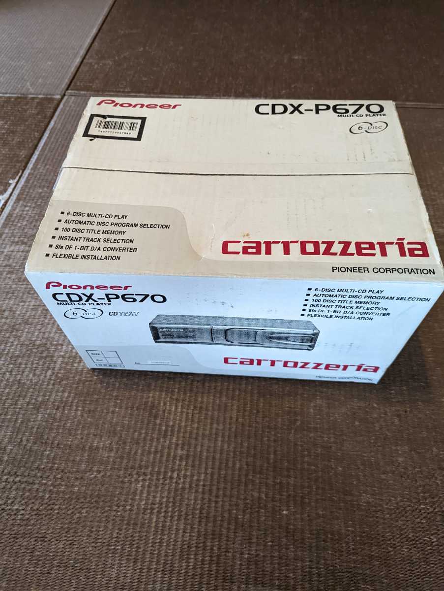 【未使用】Pioneer CDX-P670 6連 マルチCDプレイヤー 新品、未使用、写真撮影の為に開封。の落札情報詳細 - ヤフオク落札価格 ...