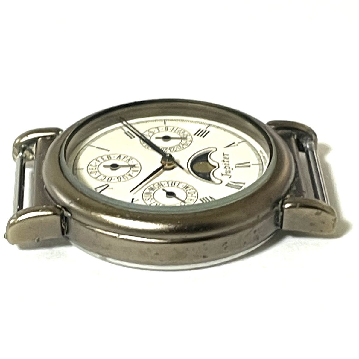 【傷や汚れあり】ORIENT Jupiter ムーンフェイズ 腕時計 C7E208-50 カレンダー クォーツ オリエント (ak185)の ...