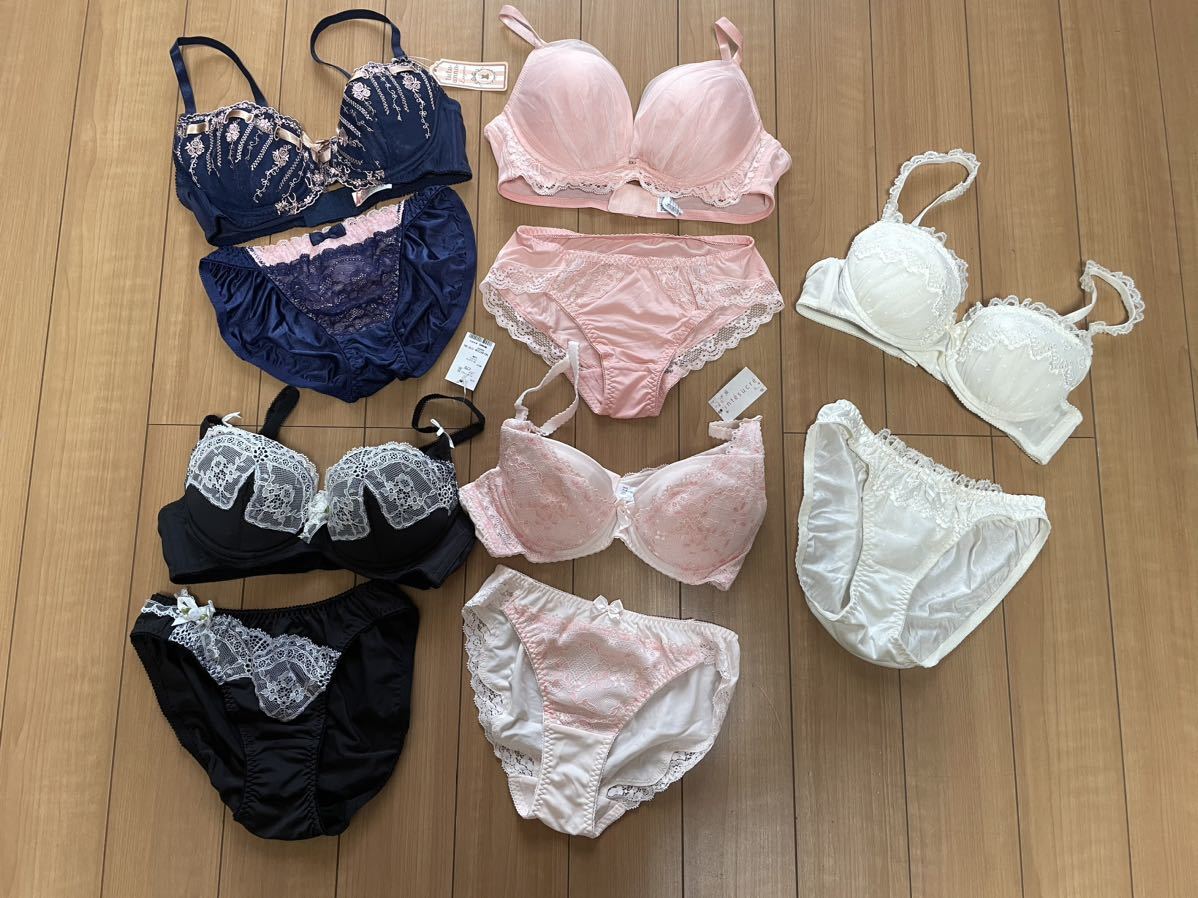 【未使用】★未着用新品5セット!intesucre、tutu Annaなど☆ブラショーツセット☆c70 M☆送料520円★の落札情報詳細