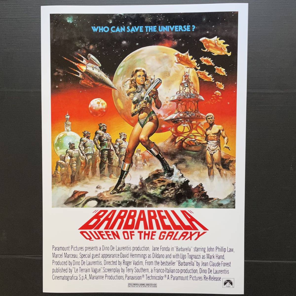 【未使用】ポスター★映画『バーバレラ』（Barbarella） 1977年リバイバル・ポスター★ジェーン・フォンダ/ジャン・クロード・フォレストの落札情報詳細 - ヤフオク落札価格検索 オークフリー