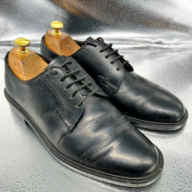 【やや傷や汚れあり】★The Kenford★プレーン/25.5EEE/メンズシューズ/カジュアルシューズ/ビジネスシューズ/革靴/黒の落札情報詳細 - ヤフオク落札価格情報 オークフリー
