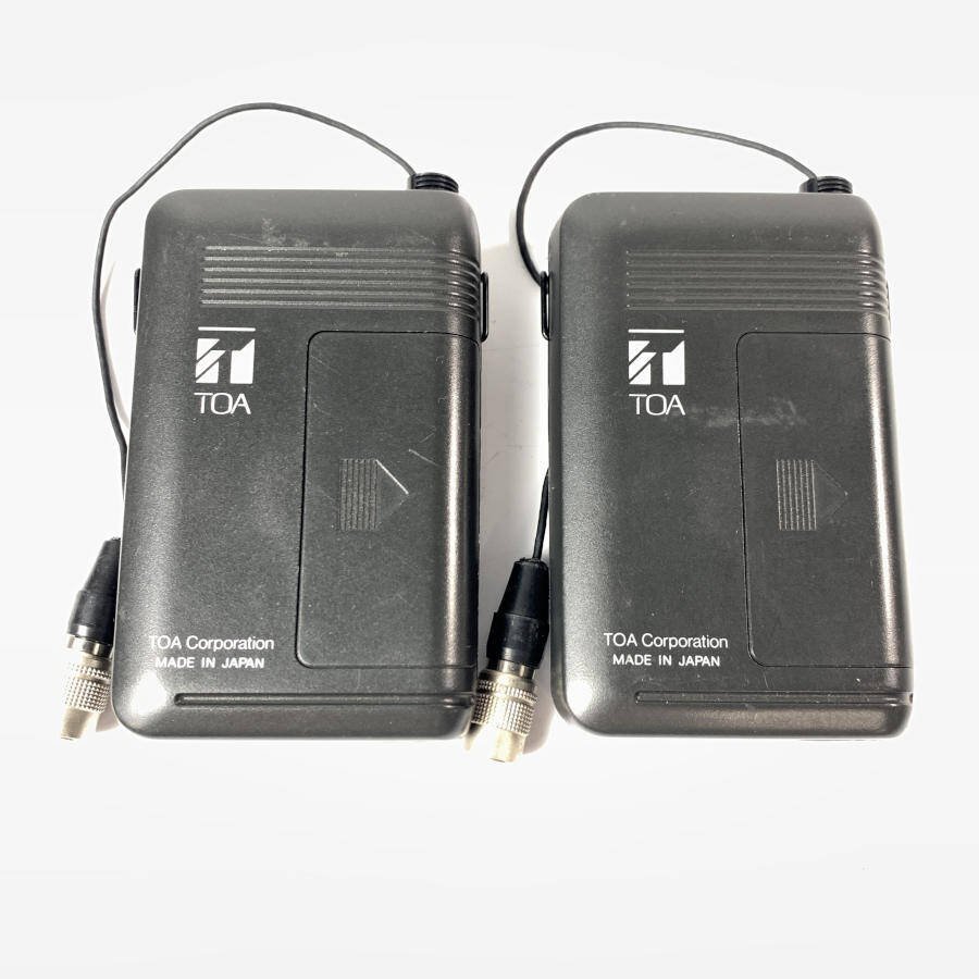 【全体的に状態が悪い】TOA WM-1300 ワイヤレスピンマイク トランスミッターのみ2個セット★現状品【TB】 の落札情報詳細| ヤフオク ...