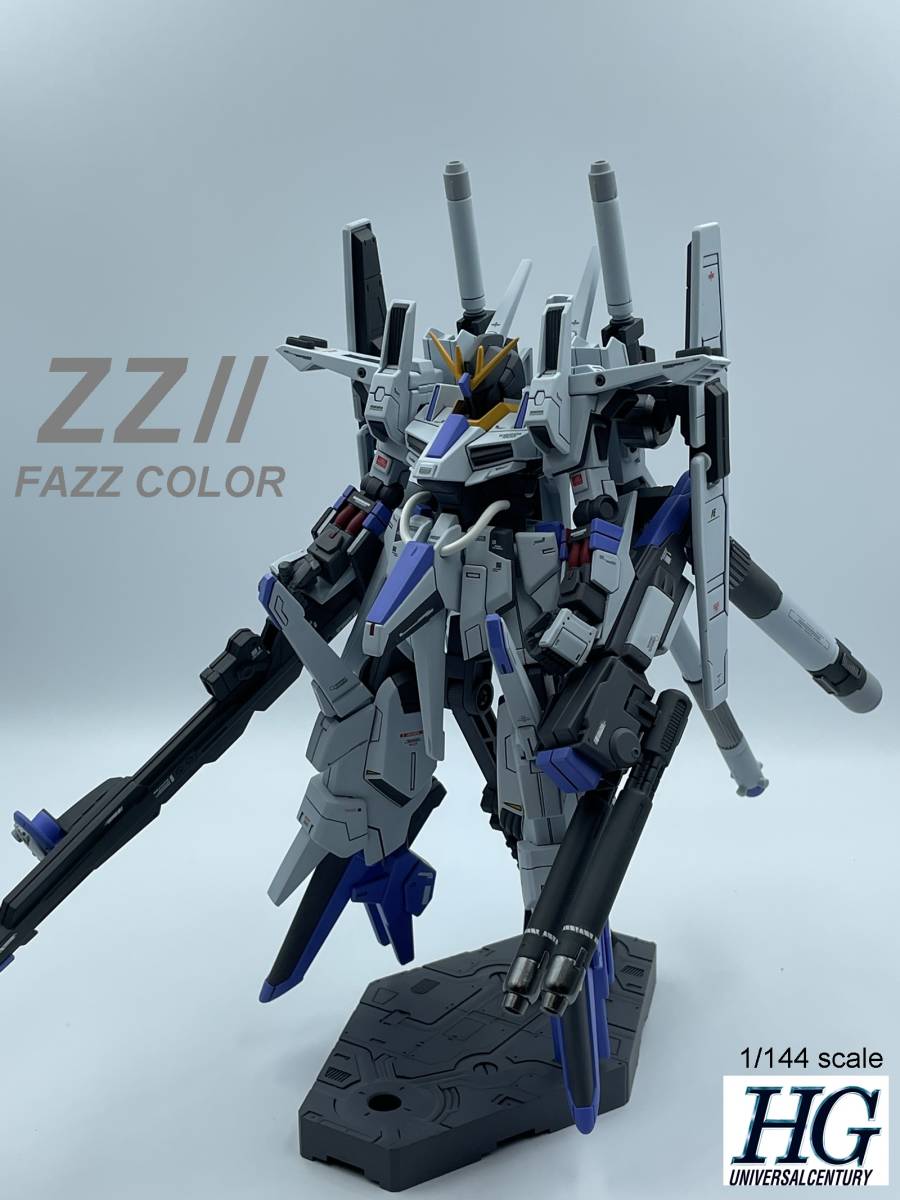 【未使用に近い】HG 1/144 ZZⅡ (FAZZカラーVer) 改造改修、全塗装完成品 の落札情報詳細| ヤフオク落札価格情報 オークフリー