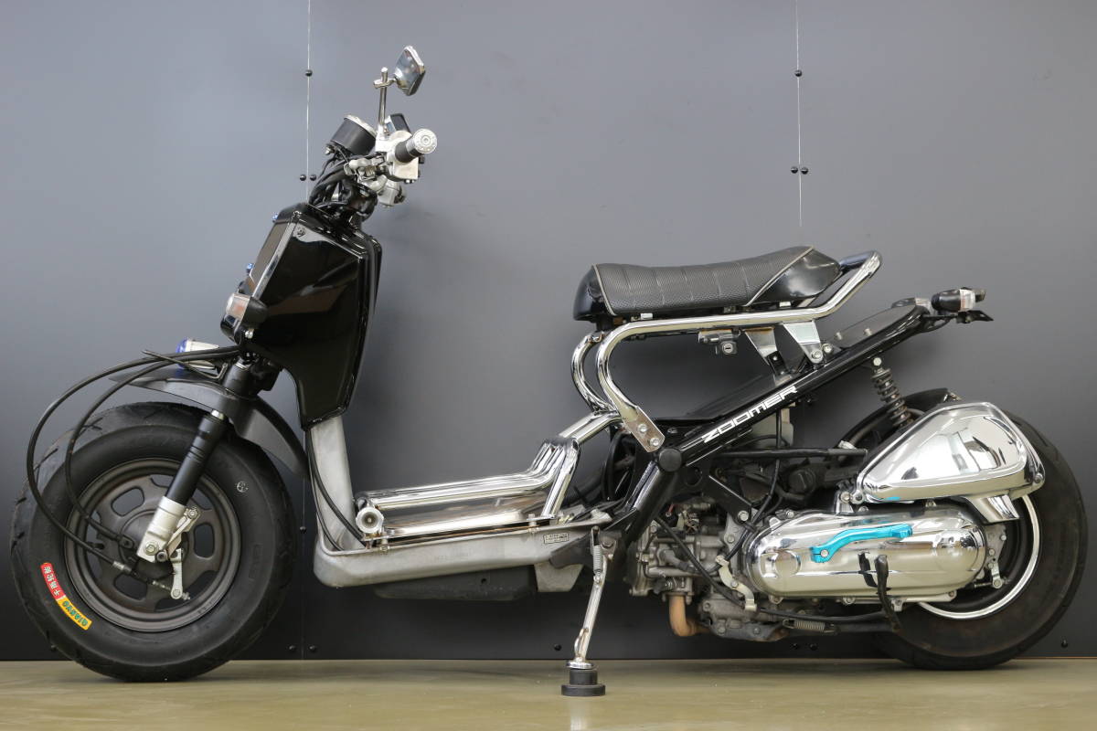 【やや傷や汚れあり】HONDA ZOOMER ズーマーFI(AF58)改 ロンホイ カスタム ブラック 神奈川県 税込み 即決 追加画像ありの落札情報詳細 - Yahoo!オークション落札価格 ...