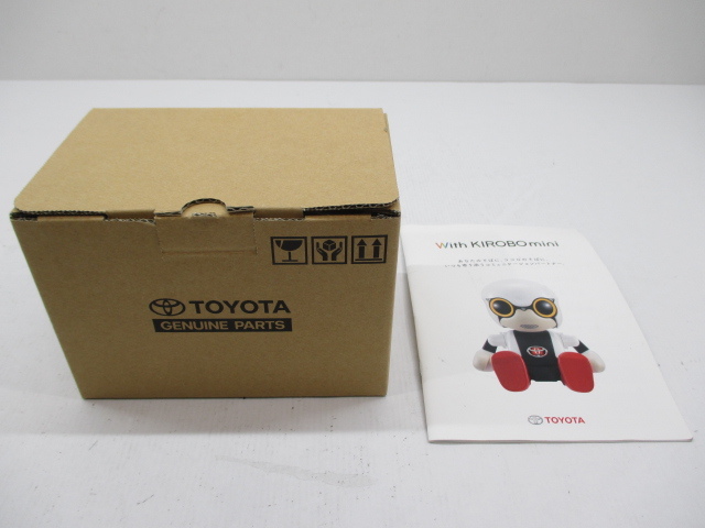 【やや傷や汚れあり】TOYOTA KIROBO mini コミュニケーションロボット トヨタ 台座付きポーチ USBケーブル付き USED の ...