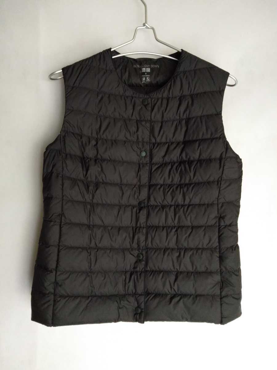 【未使用】2020 M ユニクロ ダウン ベスト ウルトラライトダウン インナー レディース 黒 ブラック 軽量 美品 2way vネック ノーカラー 未使用 新品の落札情報詳細 - ヤフオク ...