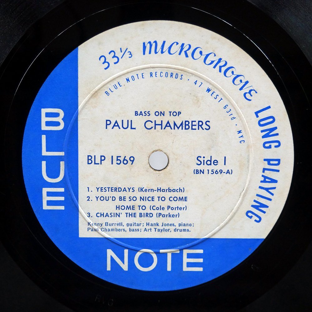 【傷や汚れあり】US-ORIGNAL PAUL CHAMBERS/BASS ON TOP/BLUE NOTE BLP 1569の落札情報詳細 - Yahoo!オークション落札価格検索 オークフリー