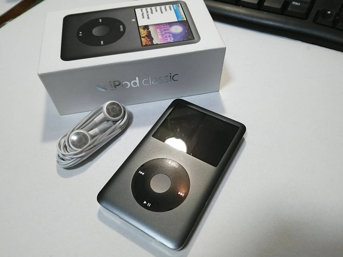 【傷や汚れあり】動作OK♪最終モデル！iPod Classic（Model A1238）//Part No. MC297J/A（第6.5世代 ...