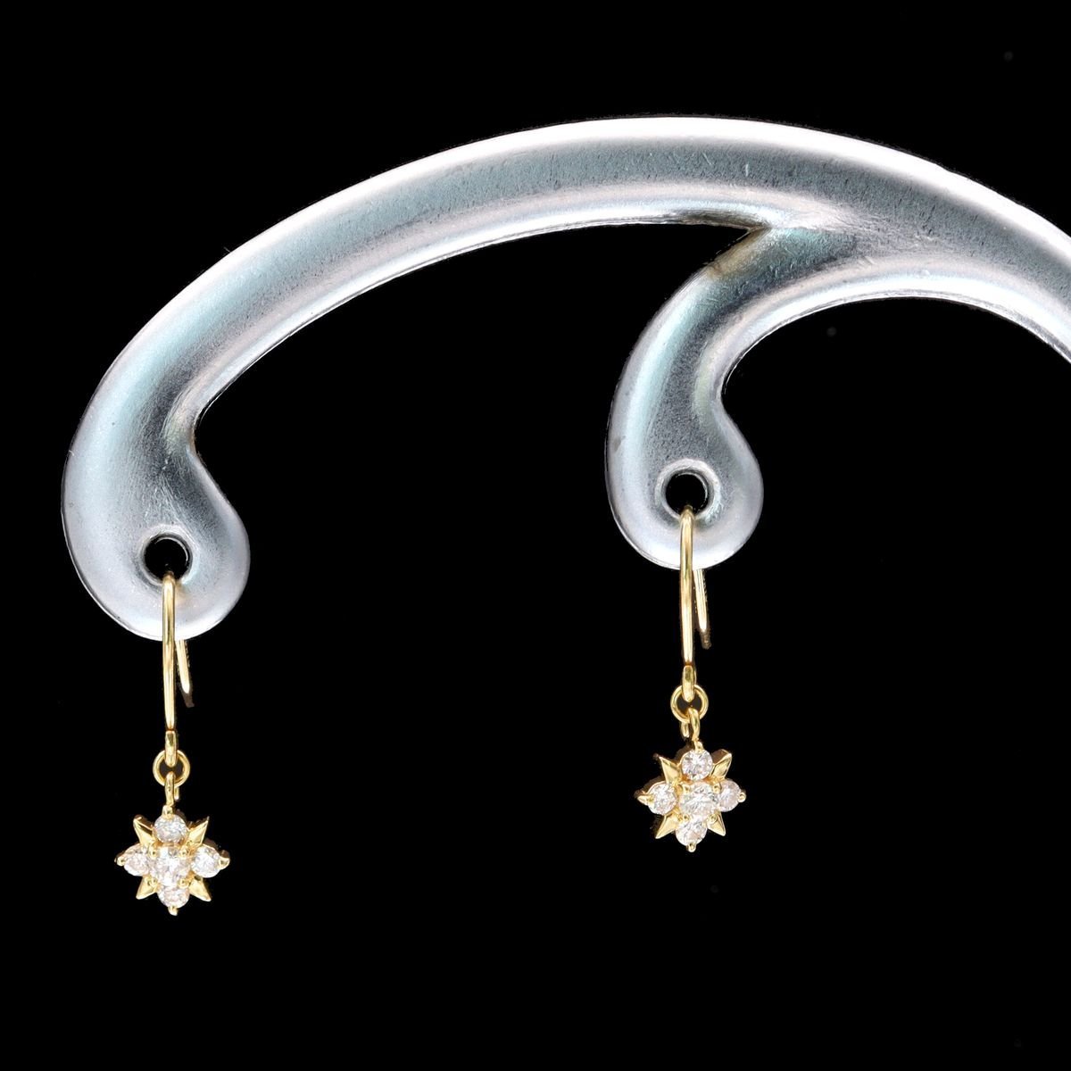 【目立った傷や汚れなし】八芒星の存在感のある輝き K18 ダイヤモンド アメリカン ピアス 0.9g D0.09ct/0.09ct 超美品 jz742の落札情報詳細 - Yahoo ...