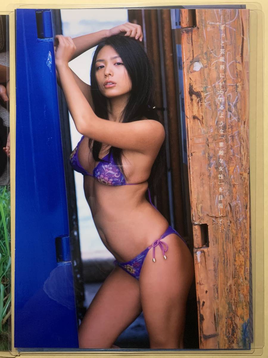 【傷や汚れあり】【厚手ラミネート加工】川村ゆきえ 水着 雑誌切り抜き 7ページ 週刊プレイボーイ【グラビア】 010805の落札情報詳細